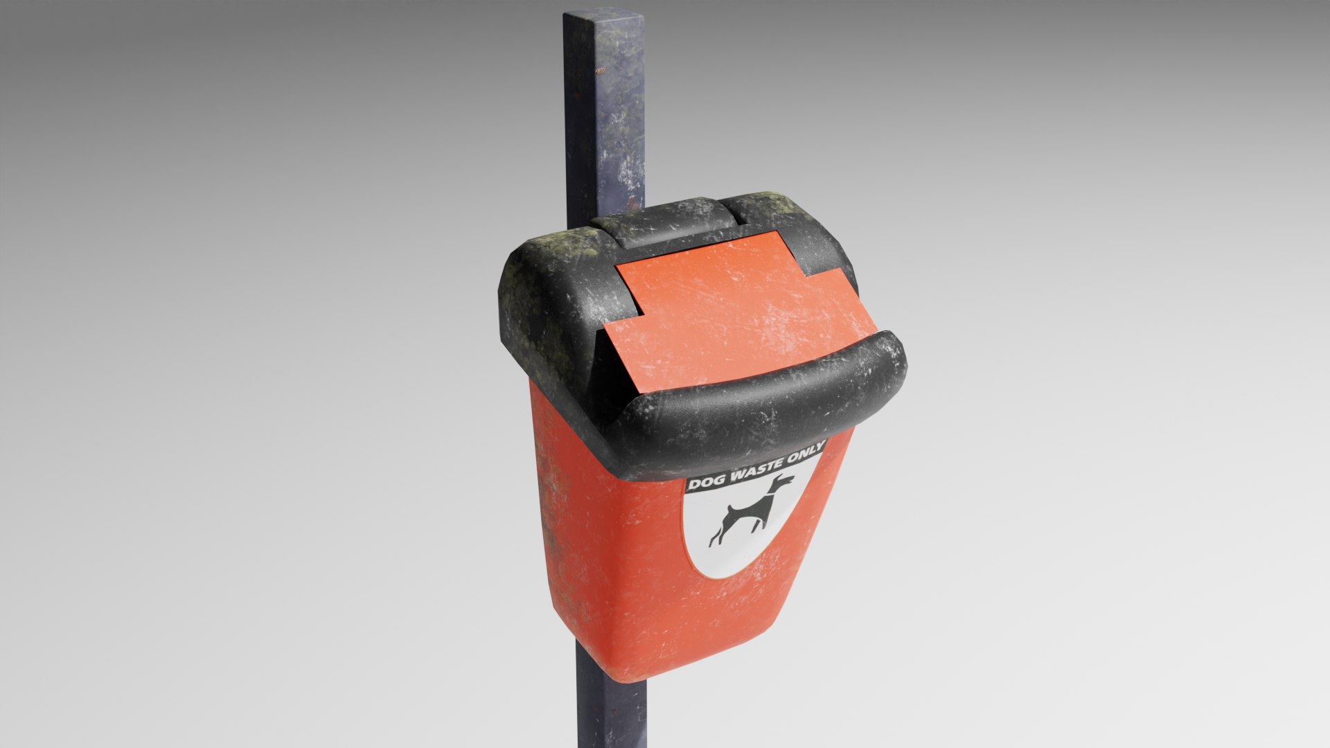 3D British Dog Poo Bin - TurboSquid 1852999