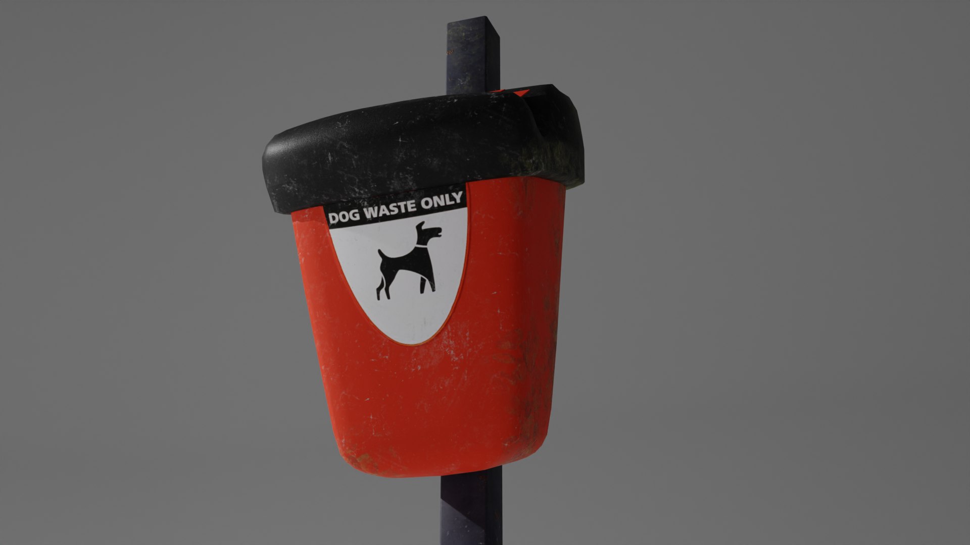 3D British Dog Poo Bin - TurboSquid 1852999