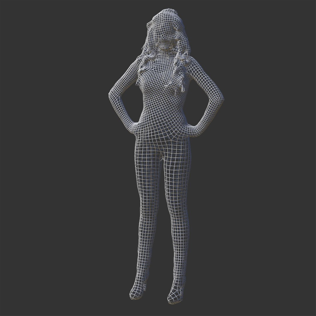 3d Girls Poses Model