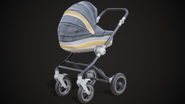 3D realistic baby stroller model - TurboSquid 1238118