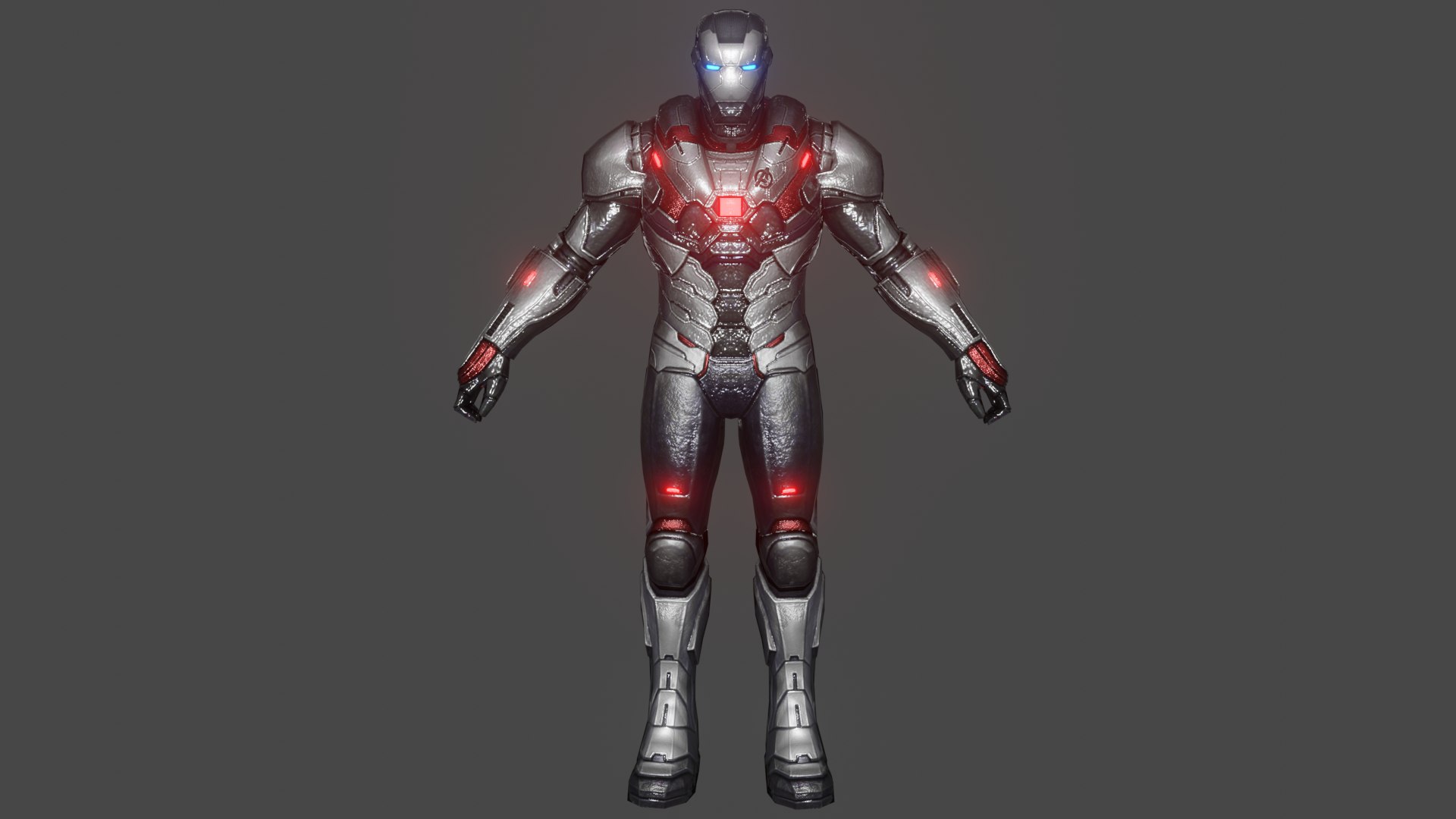 3D War Machine AE Team Suit - TurboSquid 2283928
