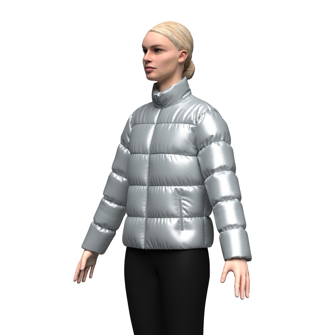 Womens Puffer Jacket 3D Model 3D Model - TurboSquid 2187571
