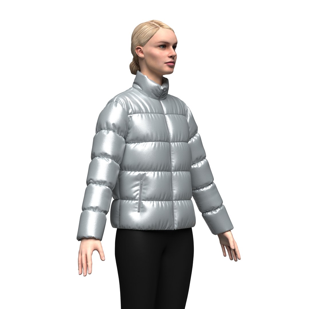 Womens Puffer Jacket 3D Model 3D Model - TurboSquid 2187571
