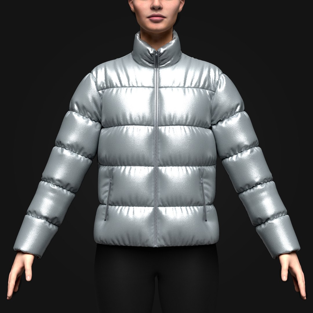 Womens Puffer Jacket 3D Model 3D Model - TurboSquid 2187571
