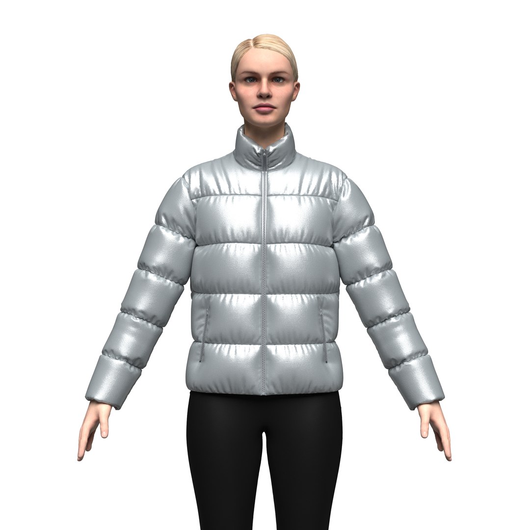 Womens Puffer Jacket 3D Model 3D Model - TurboSquid 2187571