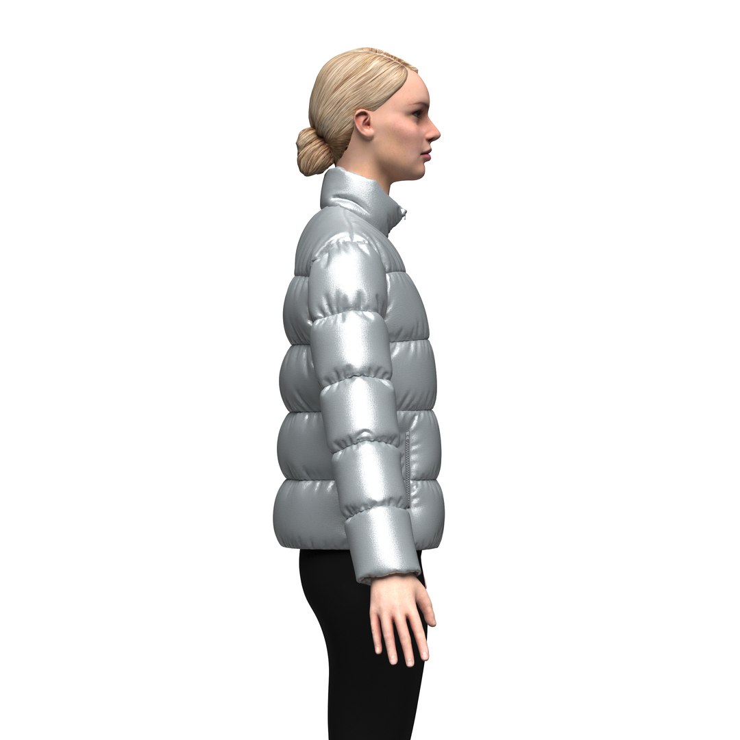 Womens Puffer Jacket 3D Model 3D Model - TurboSquid 2187571