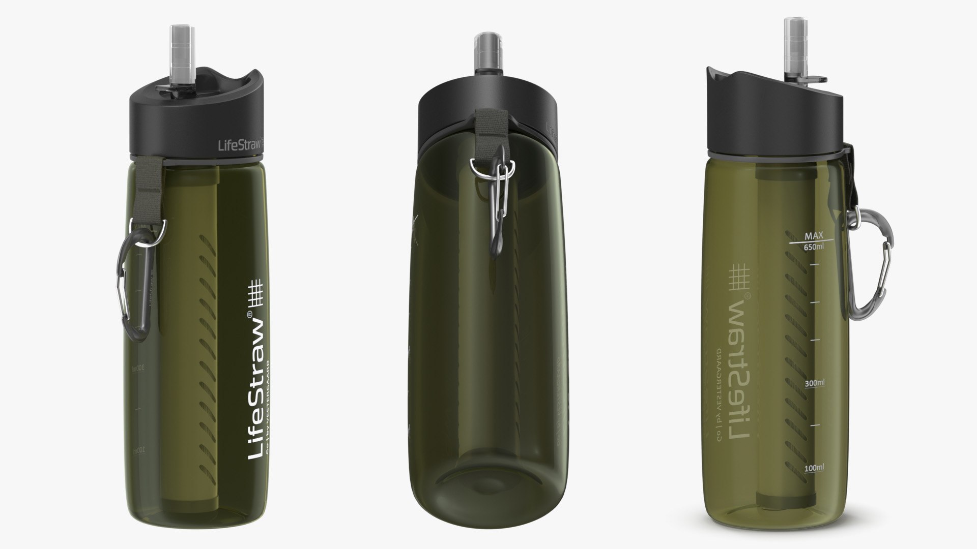 LifeStraw Go Water Filter Bottle With Integrated Filter Straw 3D Model ...