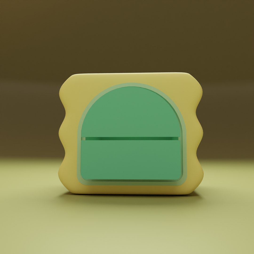 Stylized Bed Side Box Model - TurboSquid 2180419