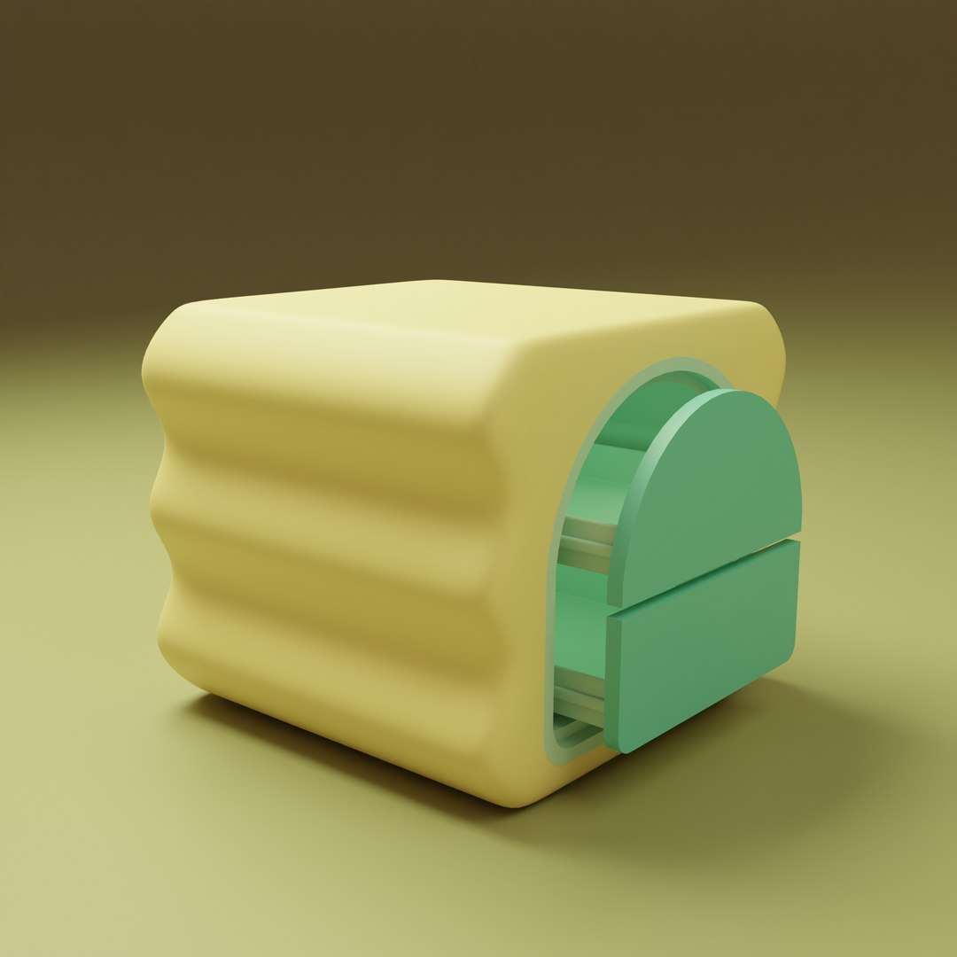 Stylized Bed Side Box Model - TurboSquid 2180419