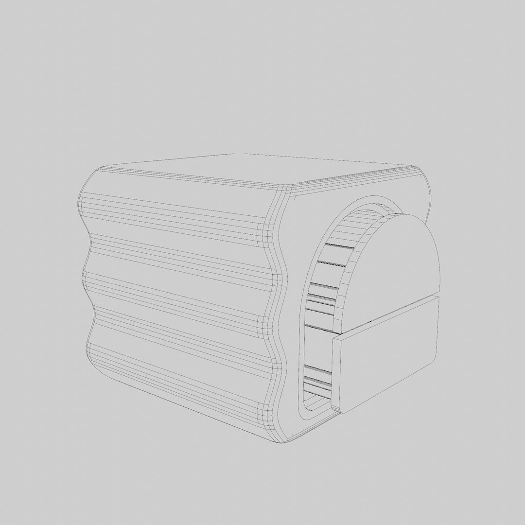 Stylized Bed Side Box Model - TurboSquid 2180419