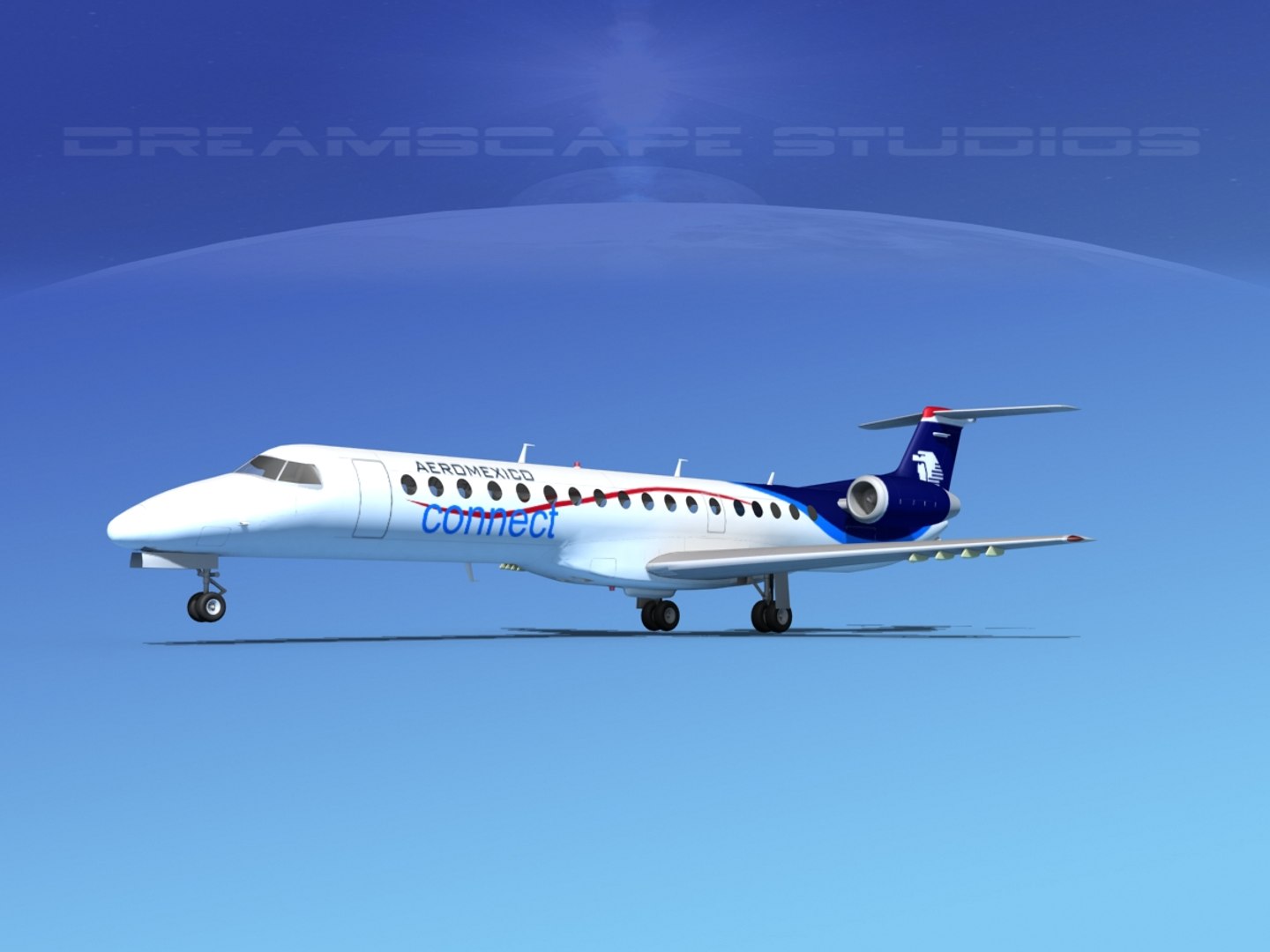 3d Embraer Erj
