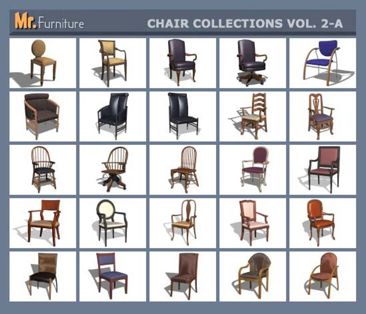 Chair Furniture Collections 3d Model