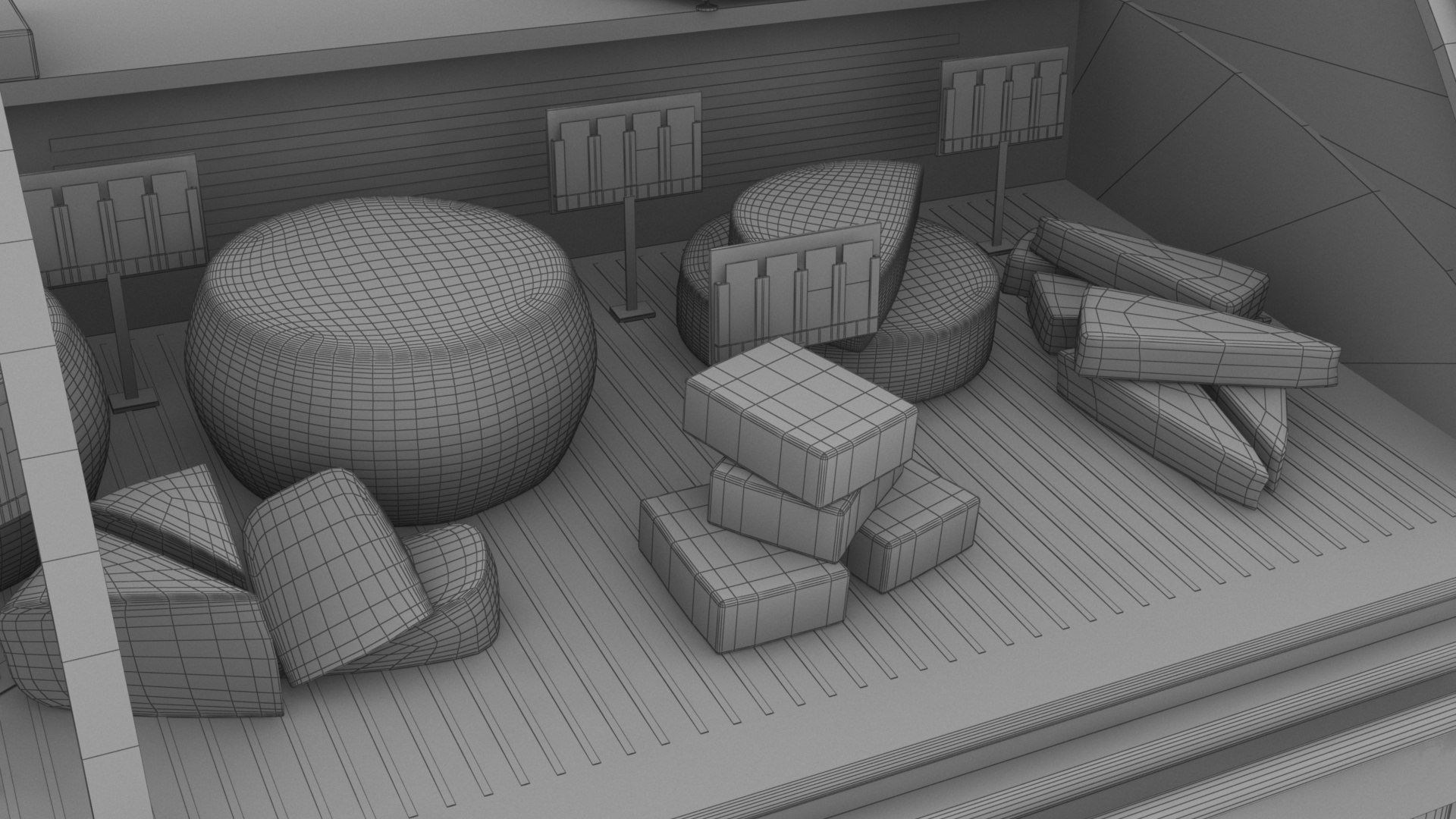 3D Cheese Display Stand - TurboSquid 1594459