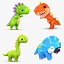 Cartoon dinosaur pack 3D - TurboSquid 1453674
