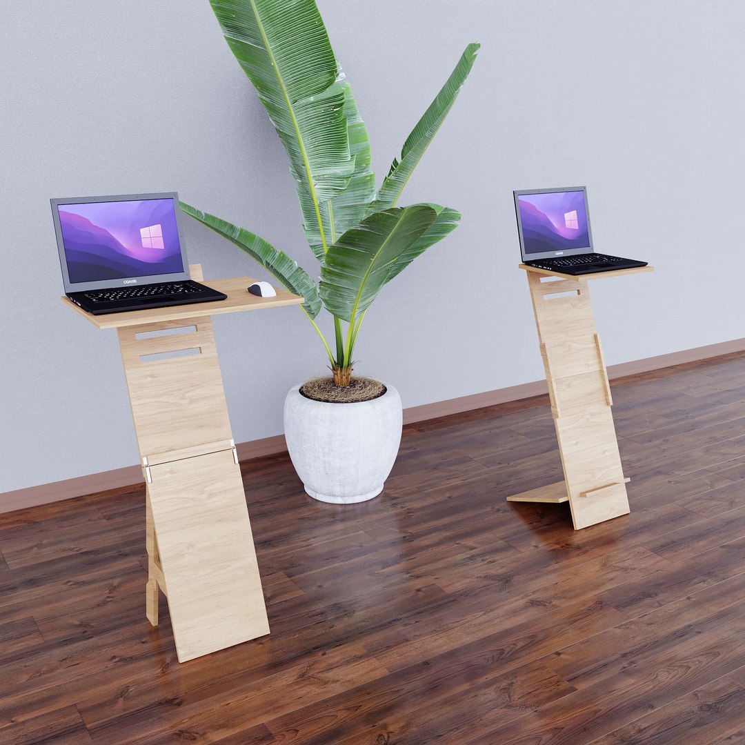 3D Mobile Adjustable Standing Transforming Table For Laptop CNC ...