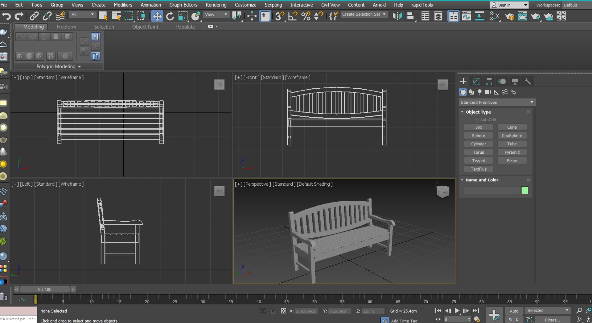 Benches Architectural 3D Model - TurboSquid 1633137