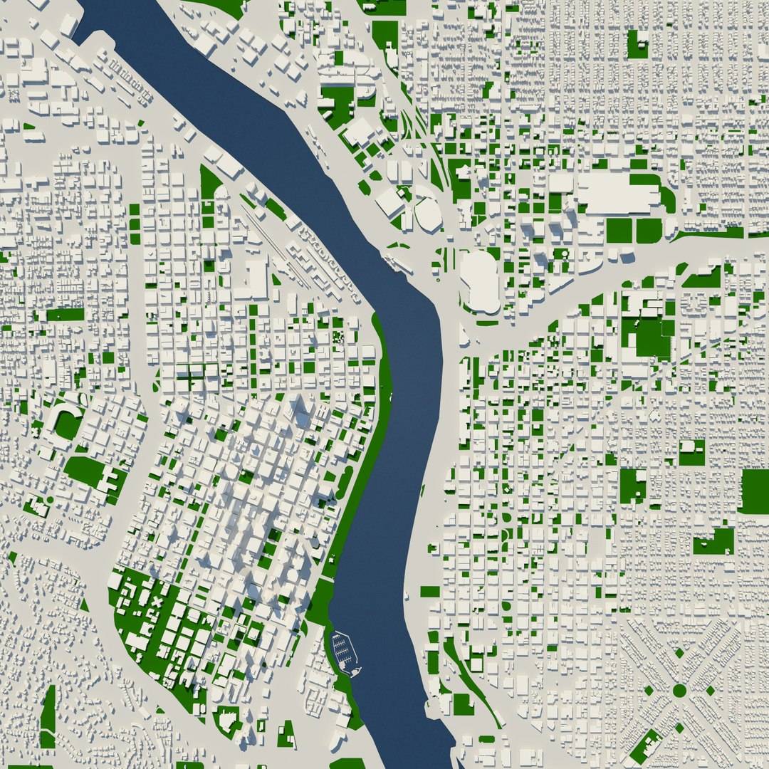 3d Model Portland Oregon Usa