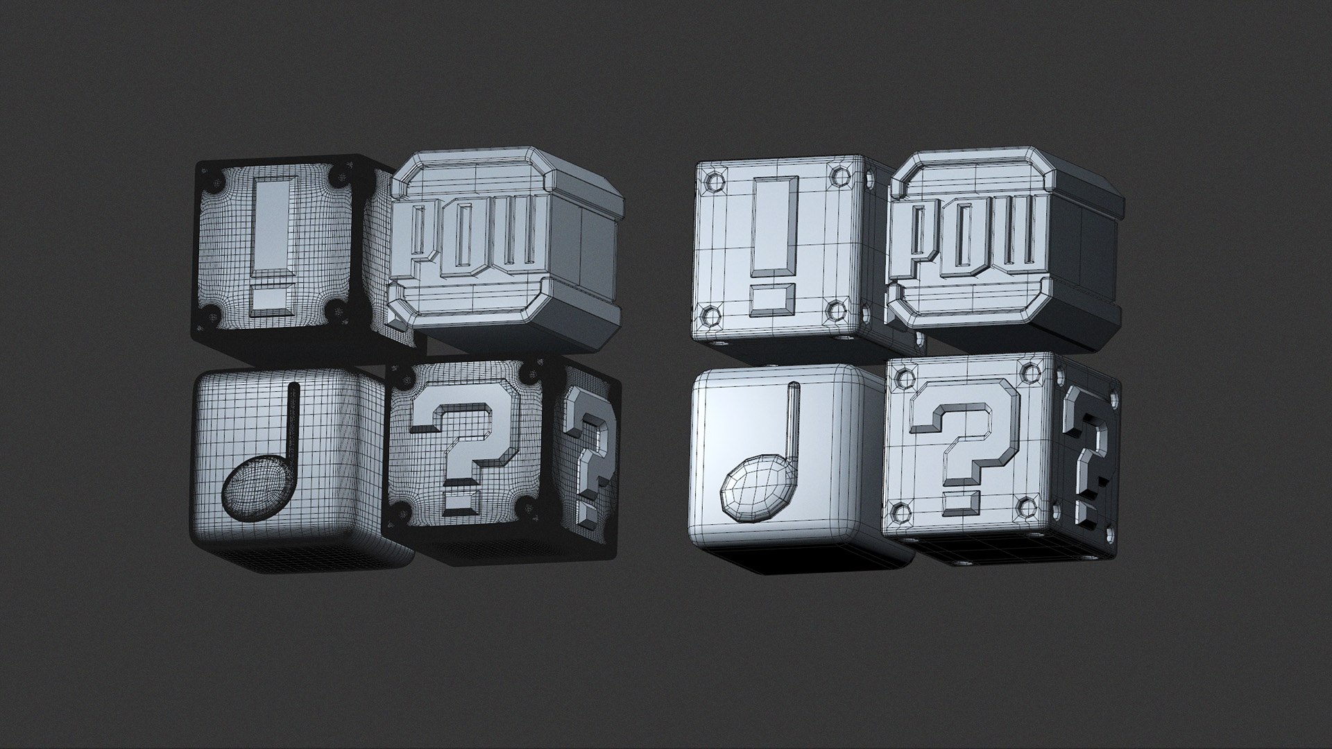 3D Super Mario Block Pack Model - TurboSquid 2139094