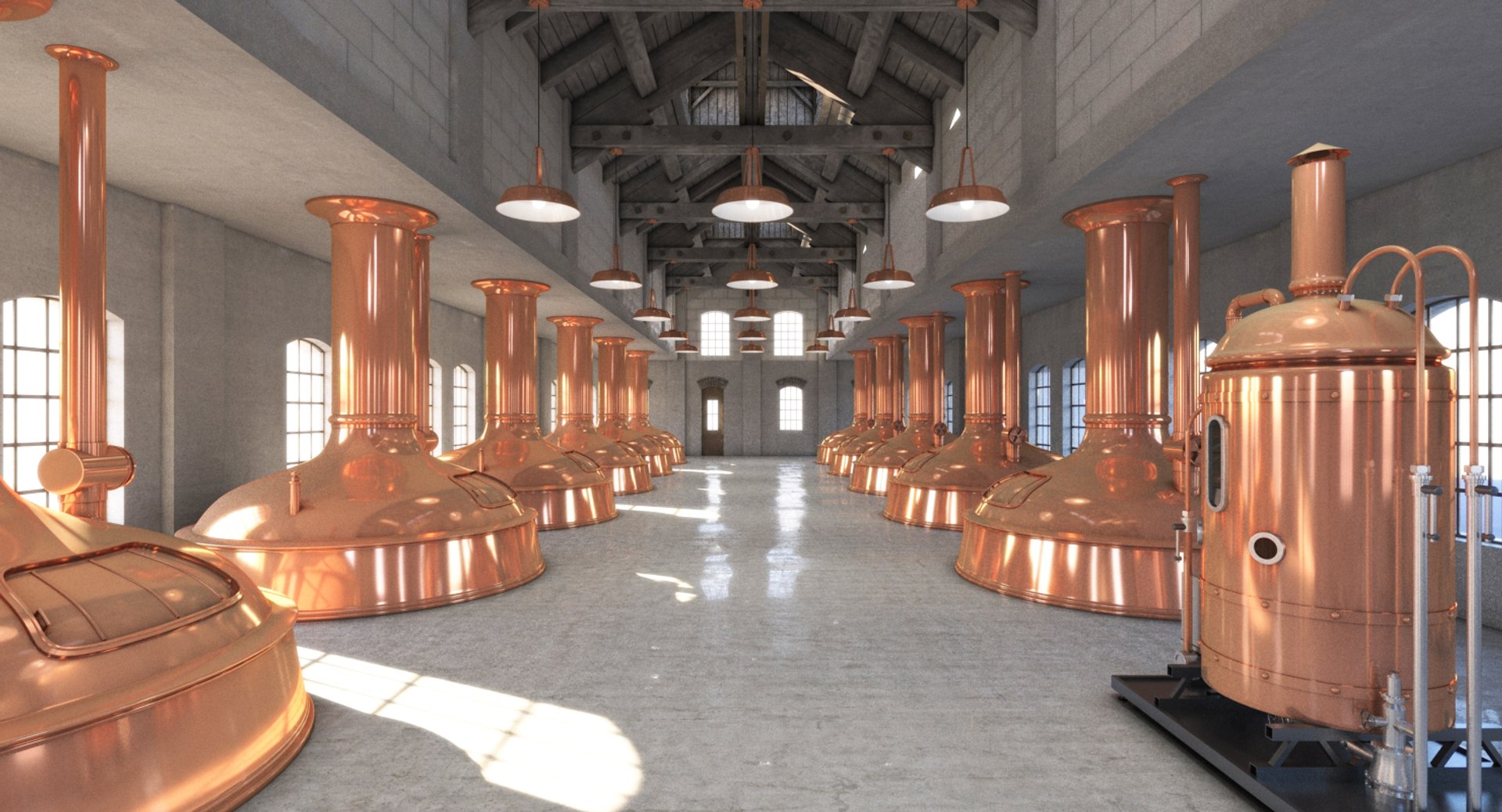 Brewery Brewing Kettles 3D Model - TurboSquid 1214637