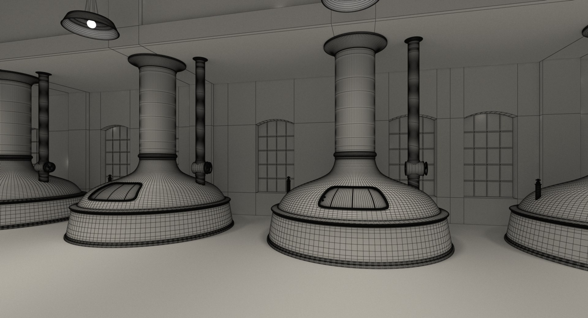 Brewery Brewing Kettles 3D Model - TurboSquid 1214637