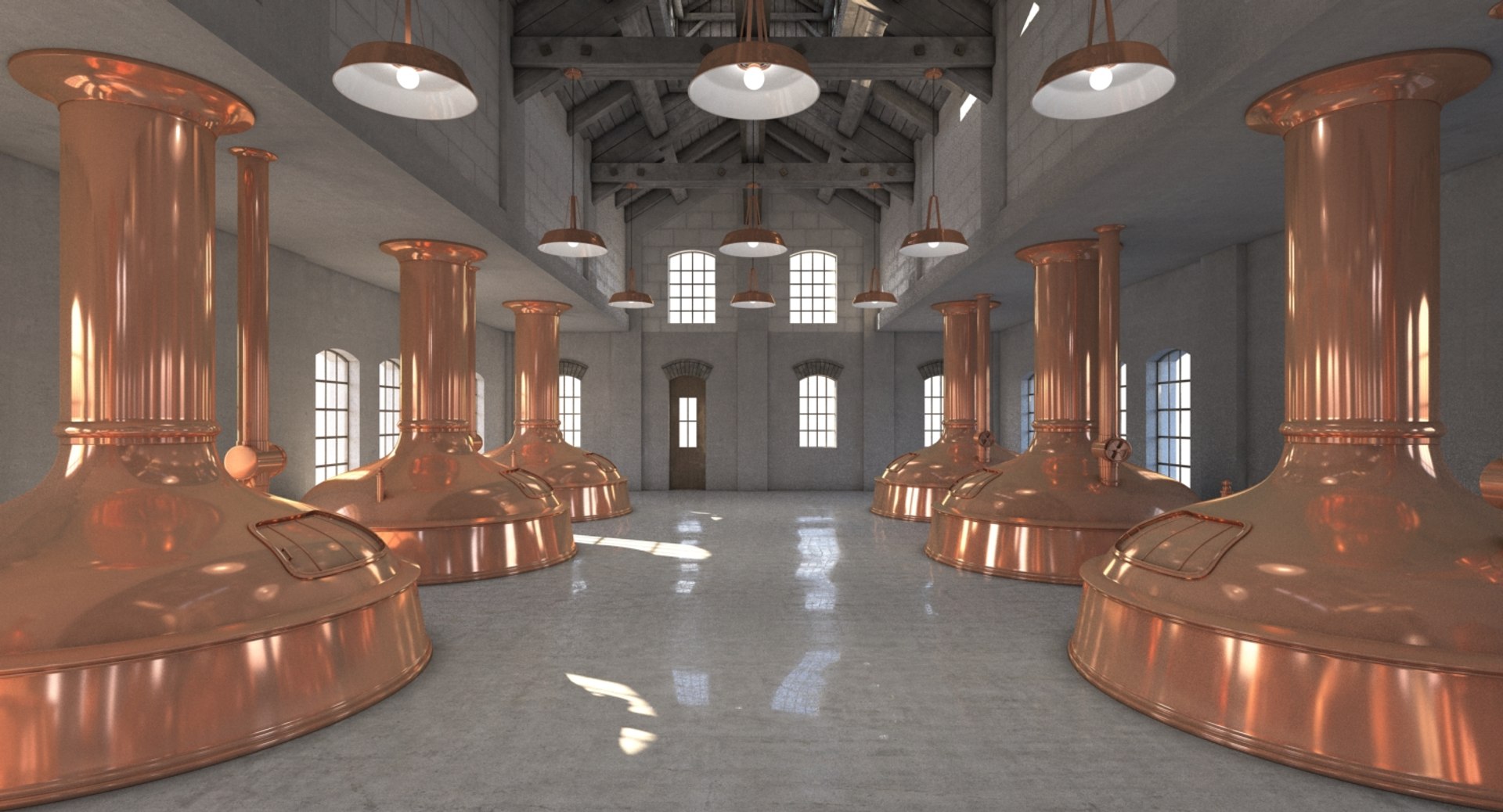 Brewery Brewing Kettles 3D Model - TurboSquid 1214637