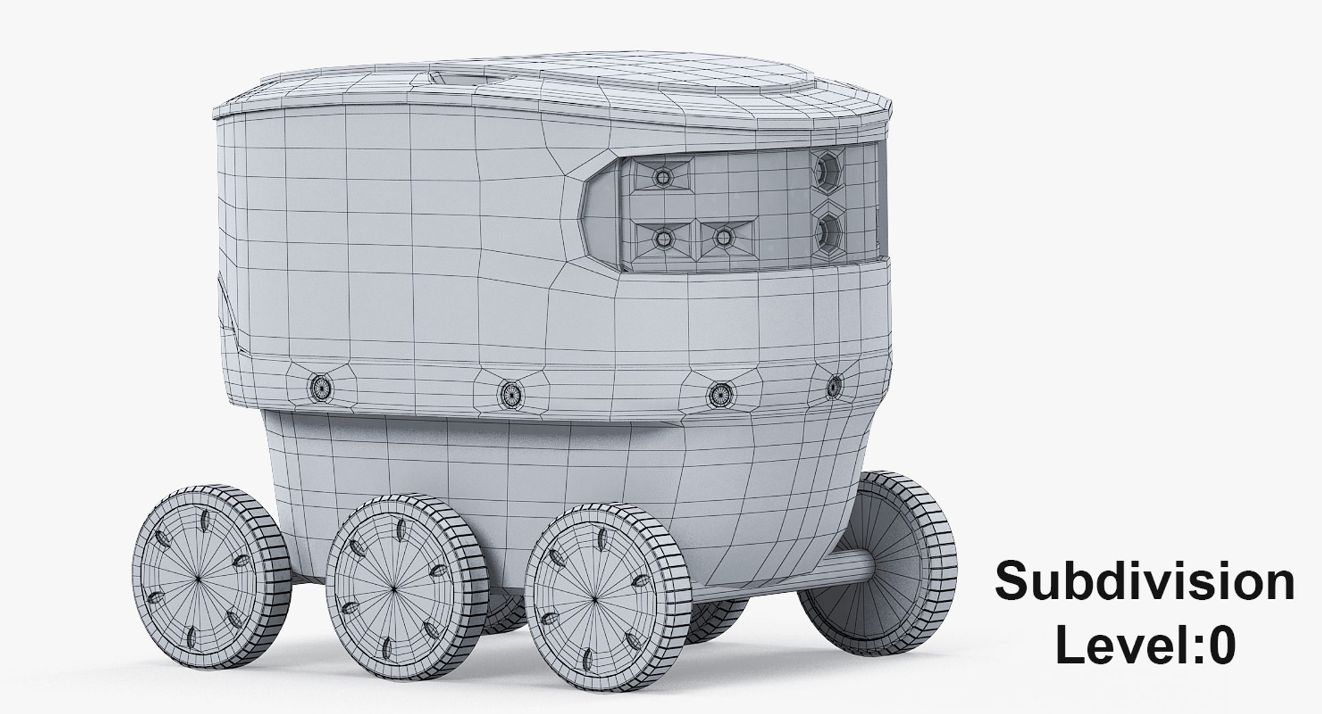 3D Scout Delivery Robot - TurboSquid 1373528