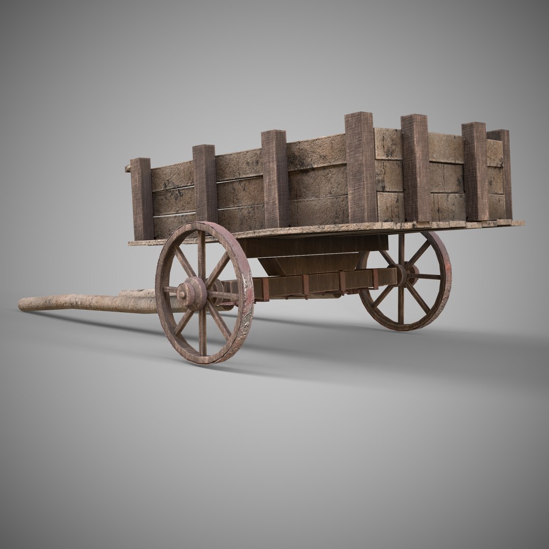 Low-poly 3D Model Of Cart 3D Model - TurboSquid 1897547