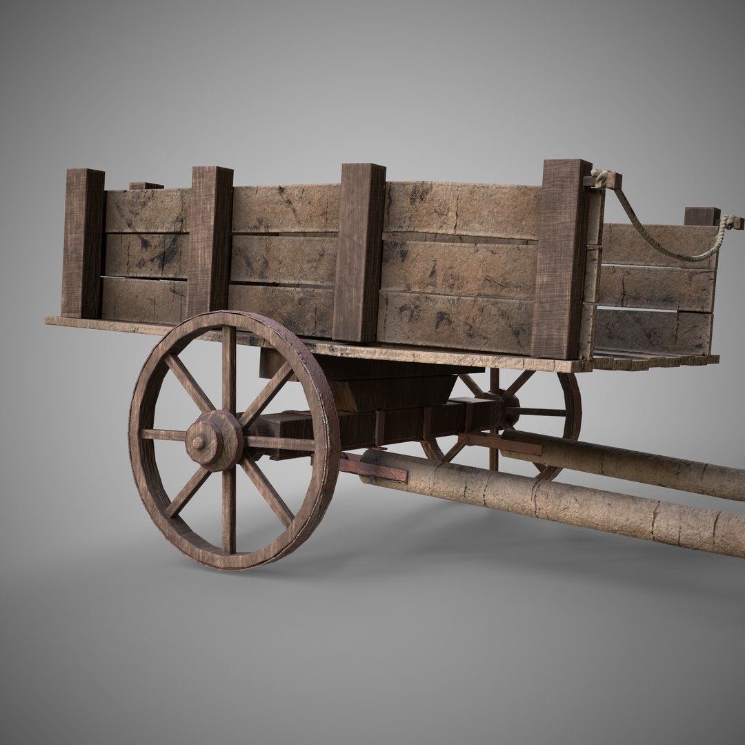 Low-poly 3D Model Of Cart 3D Model - TurboSquid 1897547