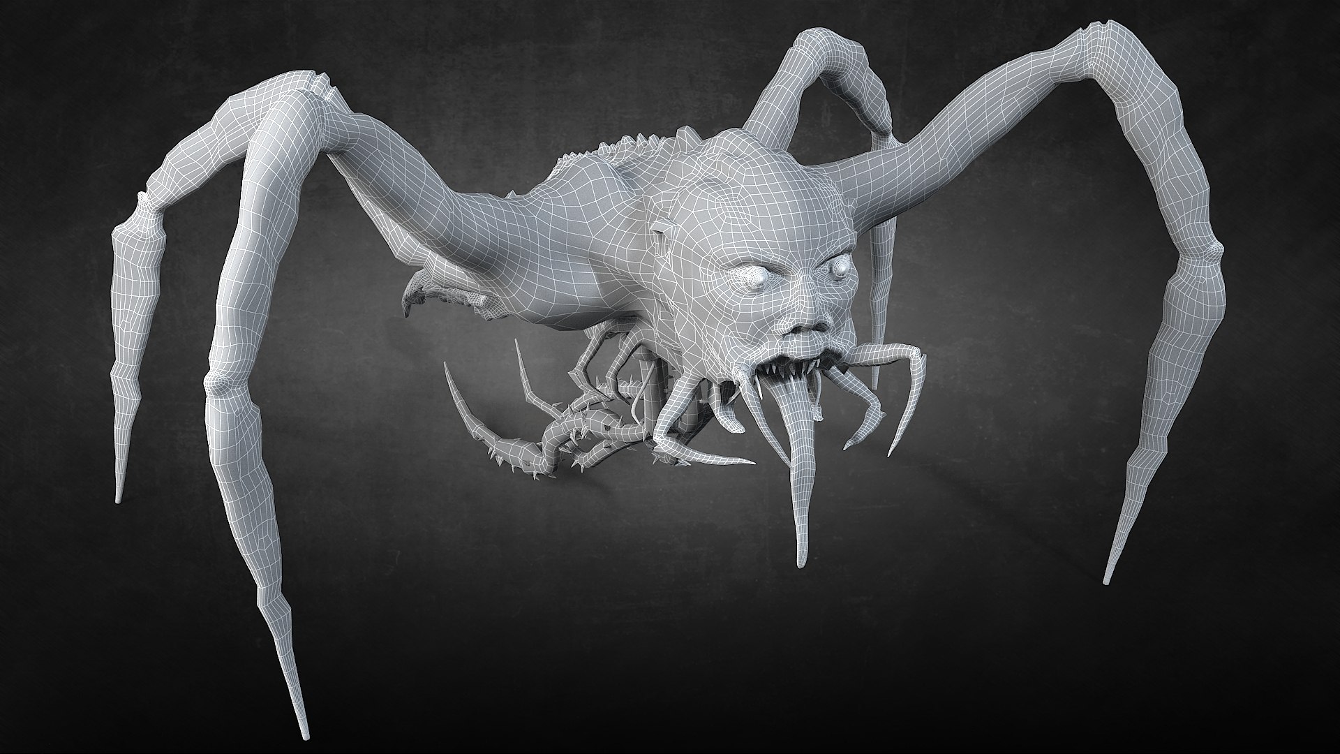 3D Scary Head Monster - TurboSquid 2006092