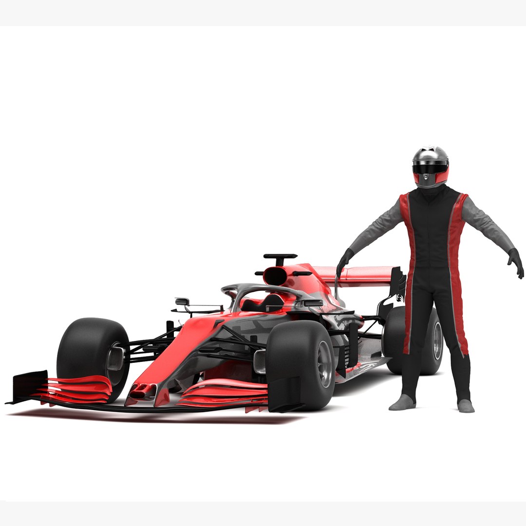 Formula 1 and Racing Driver Rigged 3D model - TurboSquid 1833854