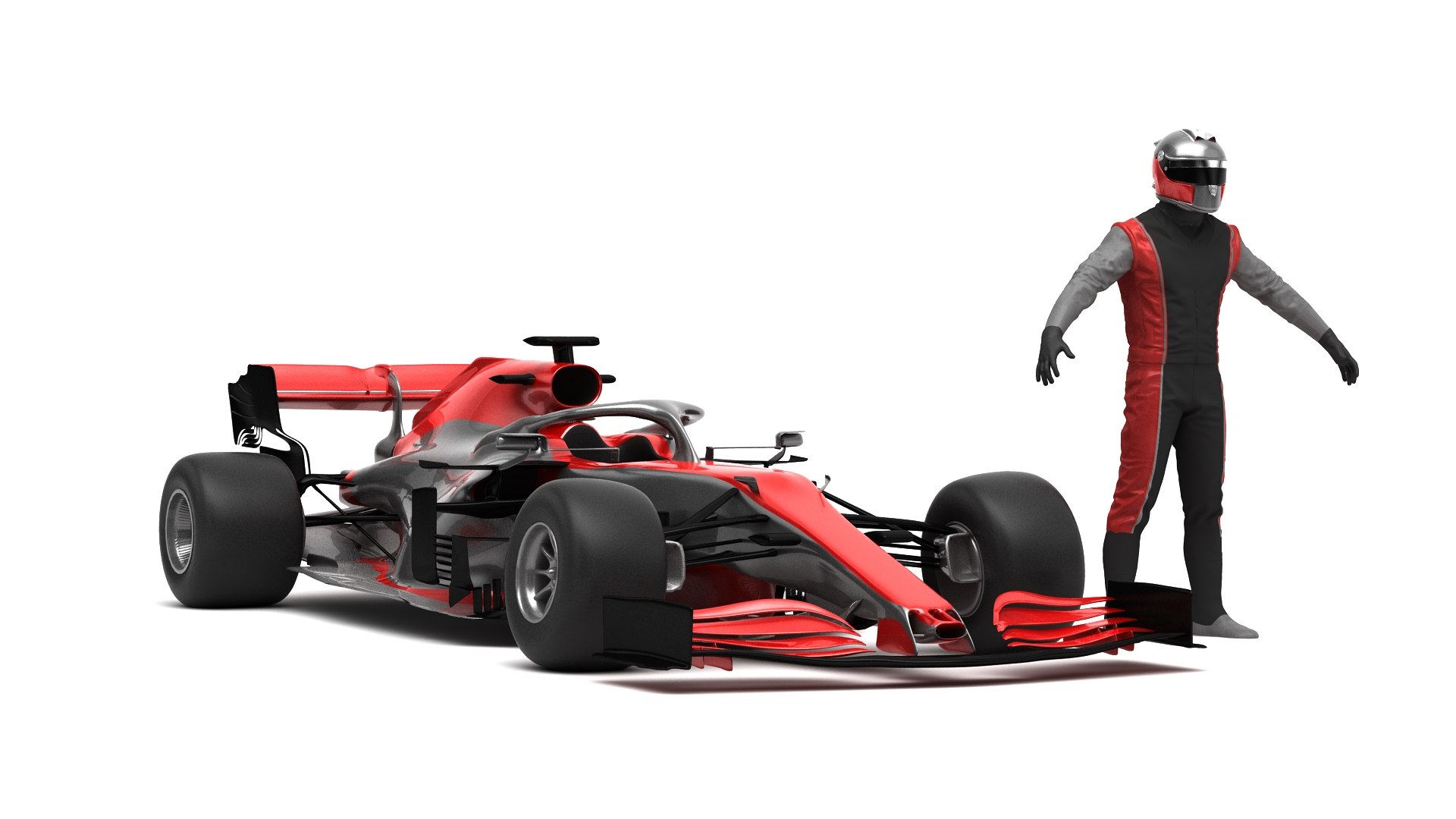Formula 1 And Racing Driver Rigged 3D Model - TurboSquid 1833854