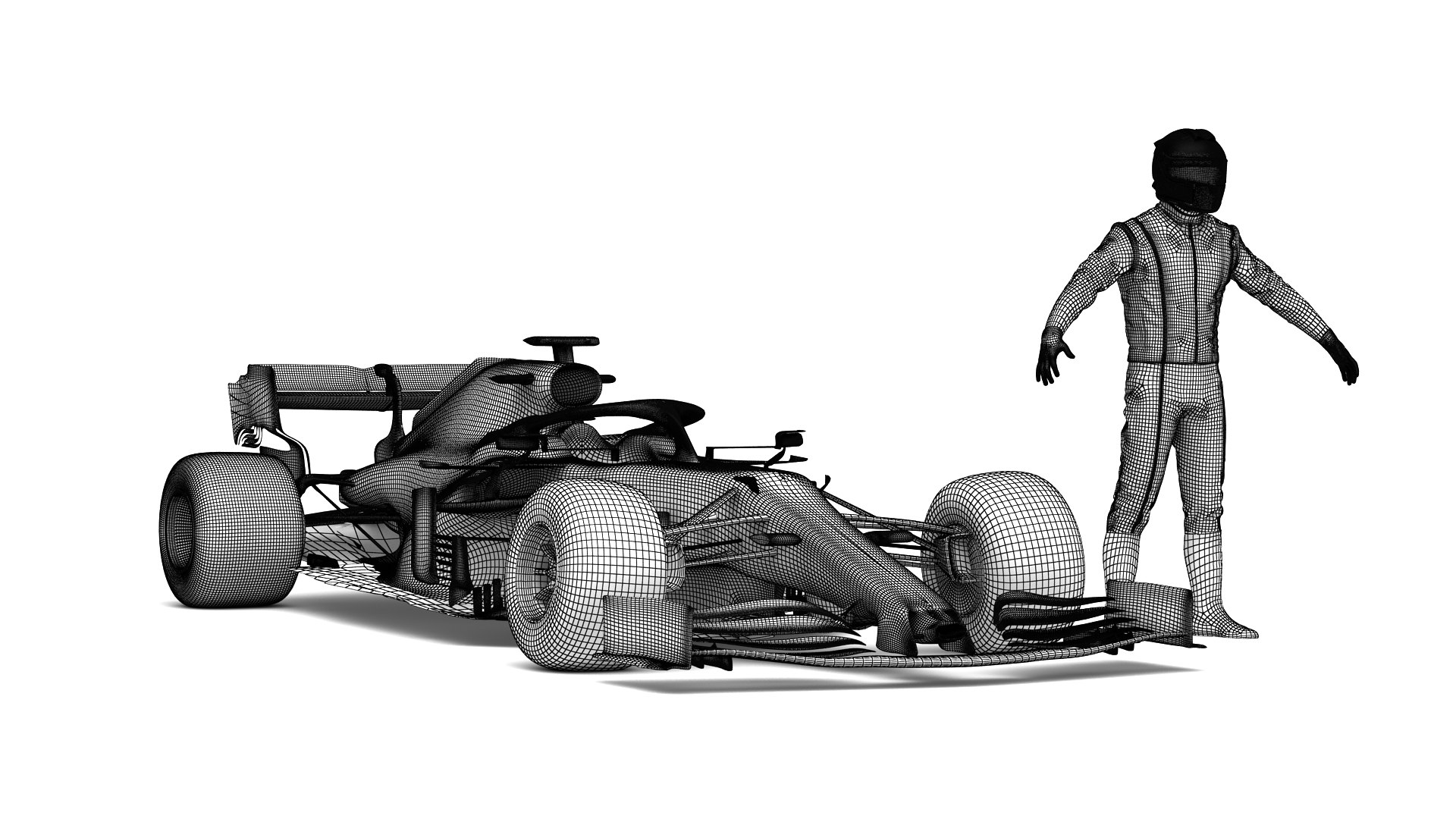 Formula 1 And Racing Driver Rigged 3D Model - TurboSquid 1833854
