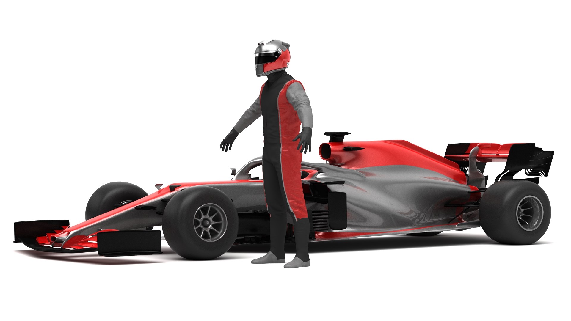 Formula 1 And Racing Driver Rigged 3D Model - TurboSquid 1833854