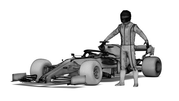 Formula 1 and Racing Driver Rigged 3D model - TurboSquid 1833854