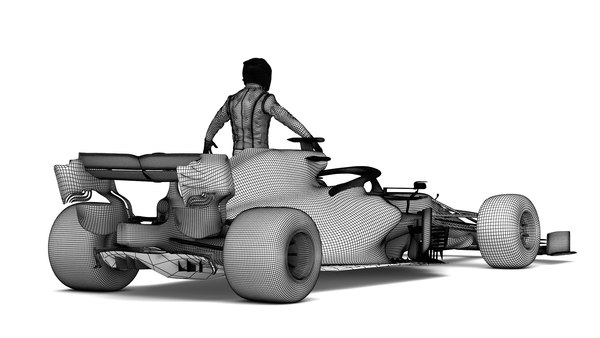 Formula 1 and Racing Driver Rigged 3D model - TurboSquid 1833854