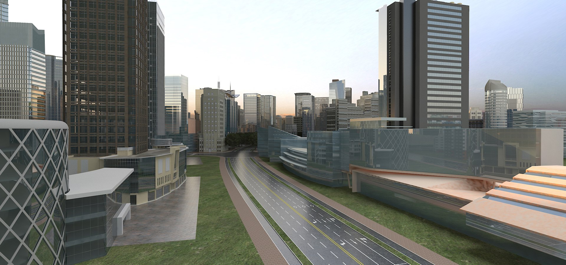 3D Modern City 02 - TurboSquid 1956480