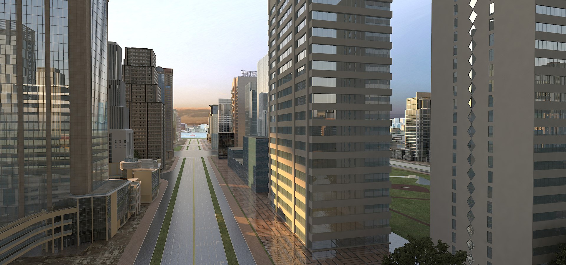 3D Modern City 02 - TurboSquid 1956480