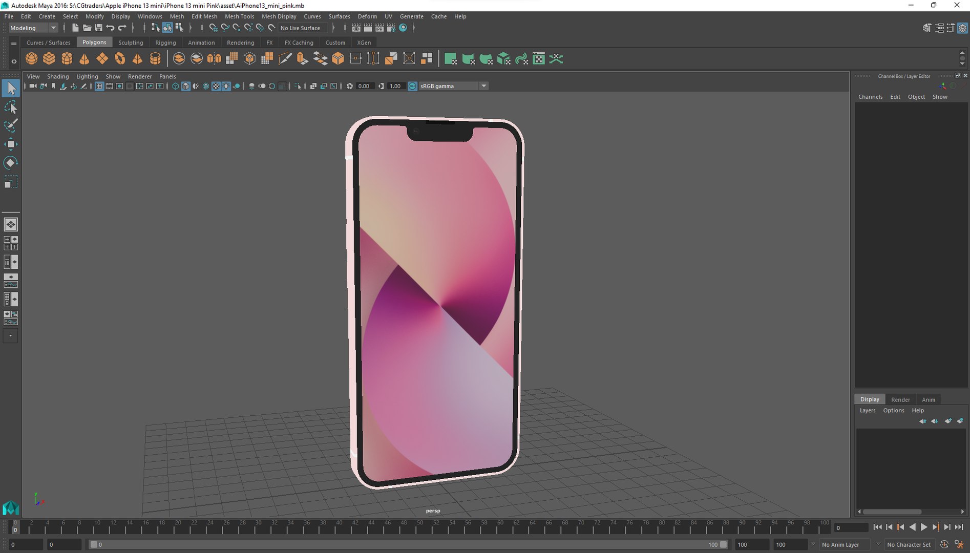 3D model Apple iPhone 13 mini Pink - TurboSquid 1852528