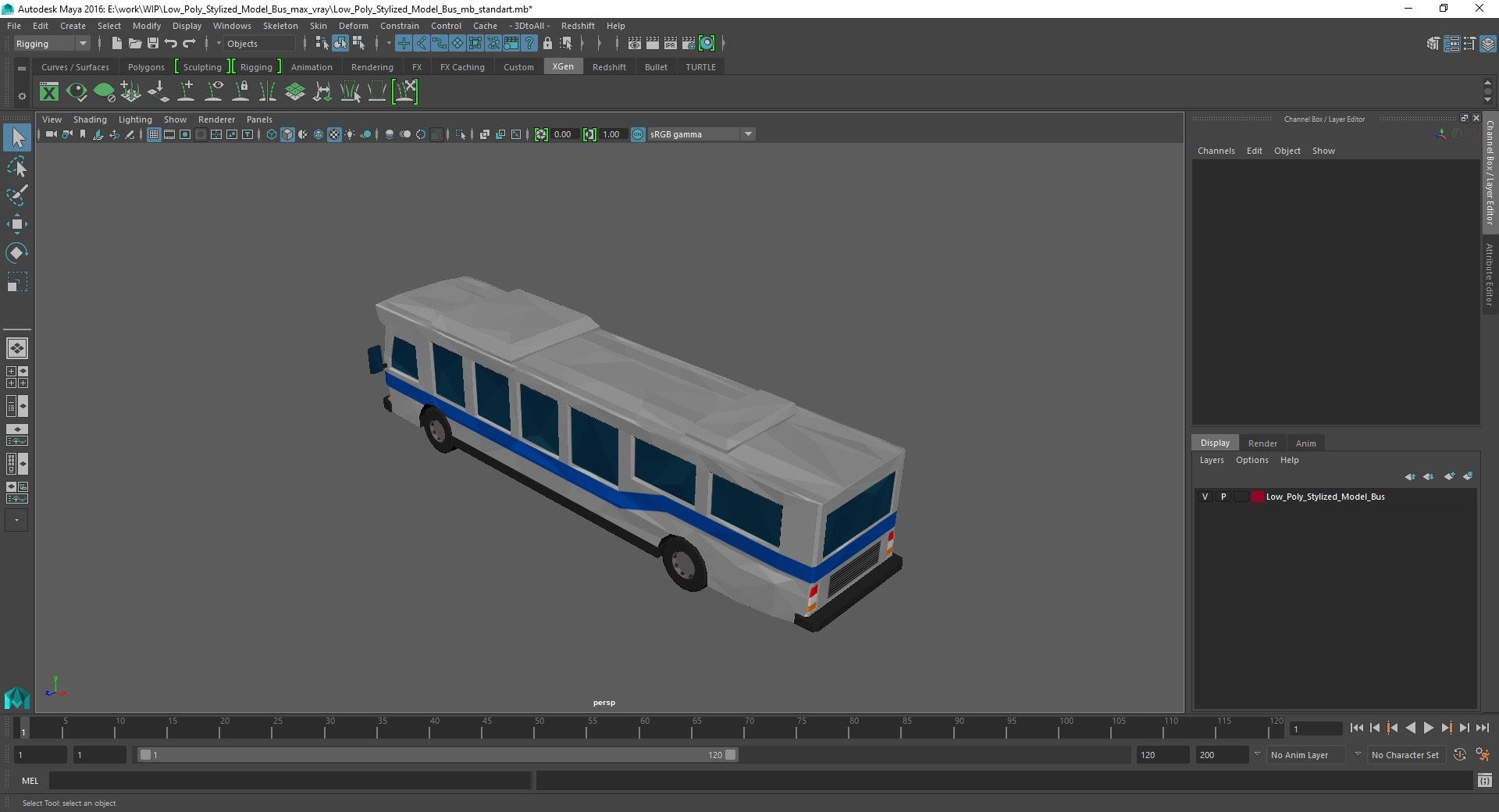 Low Poly Stylized Model Bus 3D Model - TurboSquid 2273179