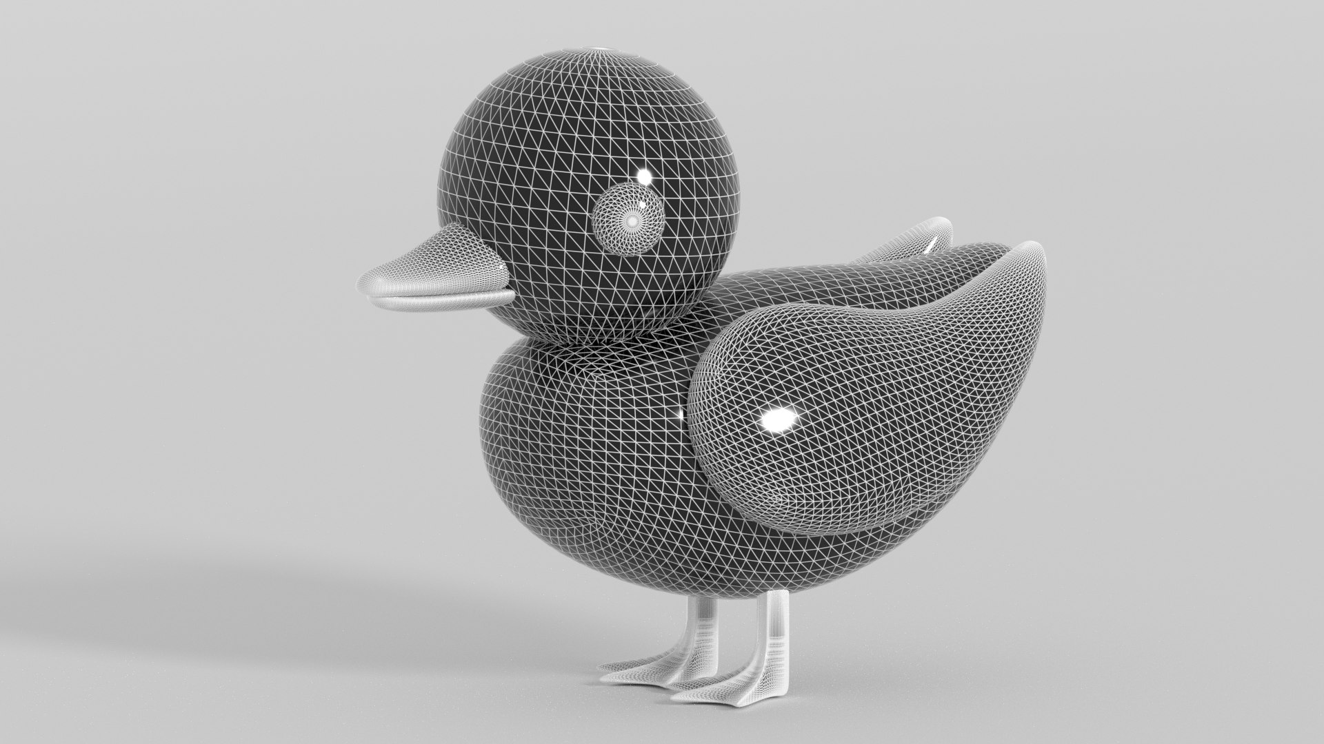 Cartoon Duck 3D Model - TurboSquid 2218806