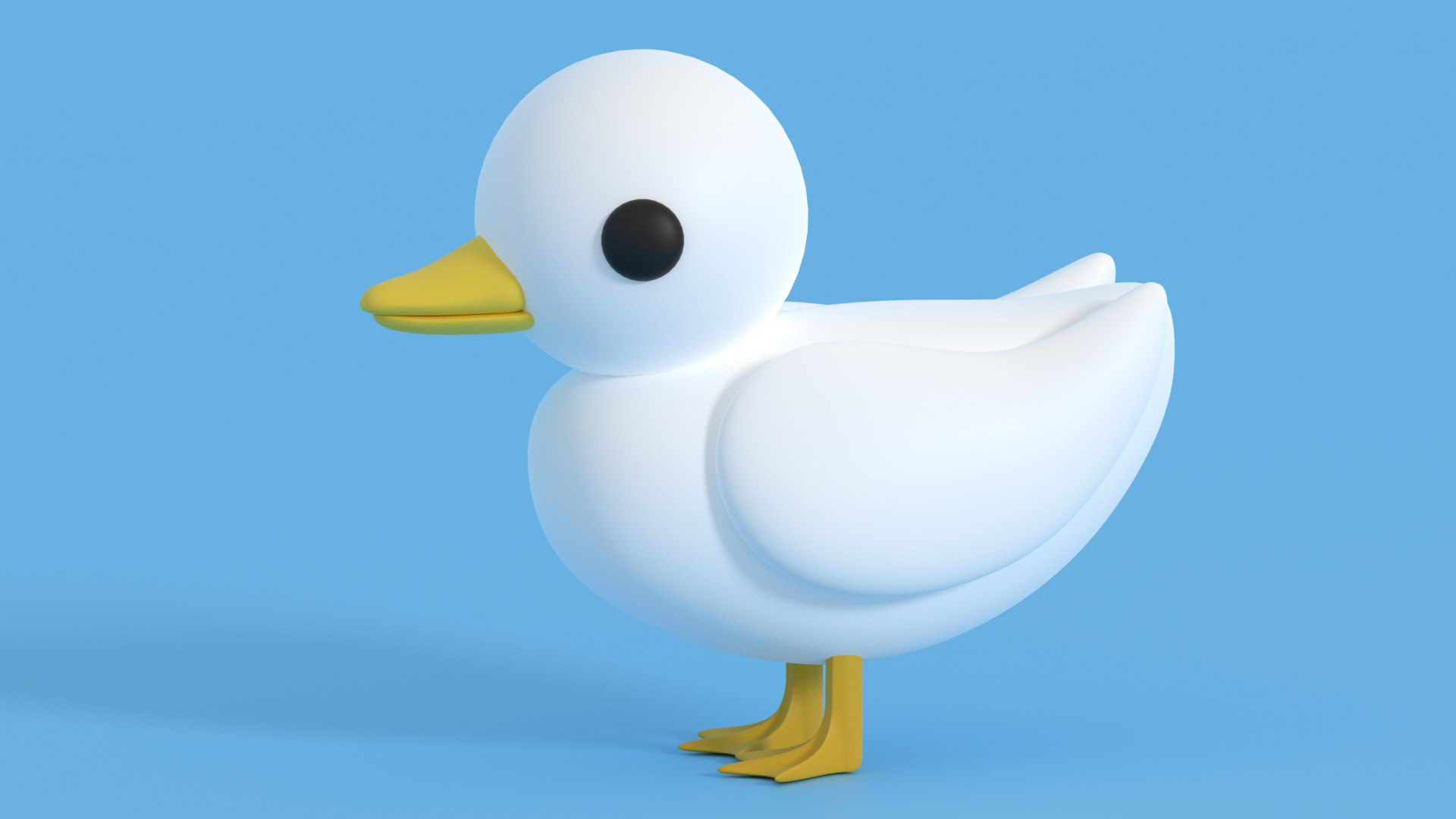Cartoon Duck 3D Model - TurboSquid 2218806
