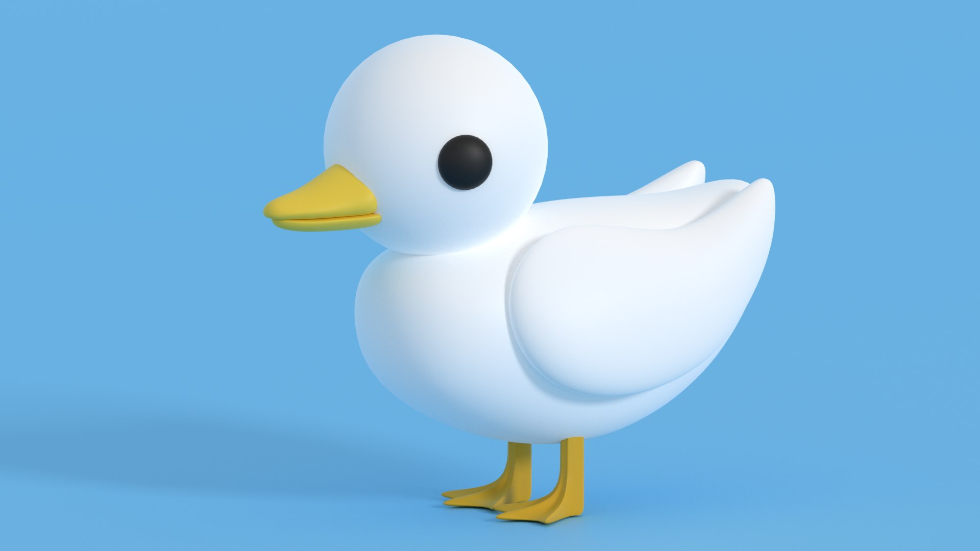 Cartoon Duck 3D Model - TurboSquid 2218806