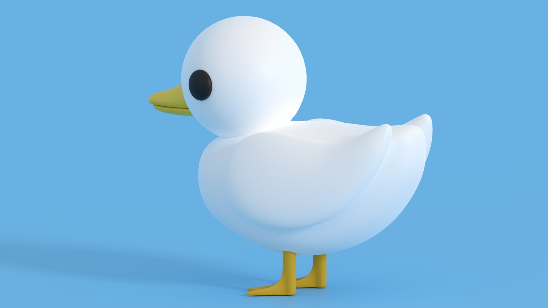 Cartoon Duck 3D Model - TurboSquid 2218806