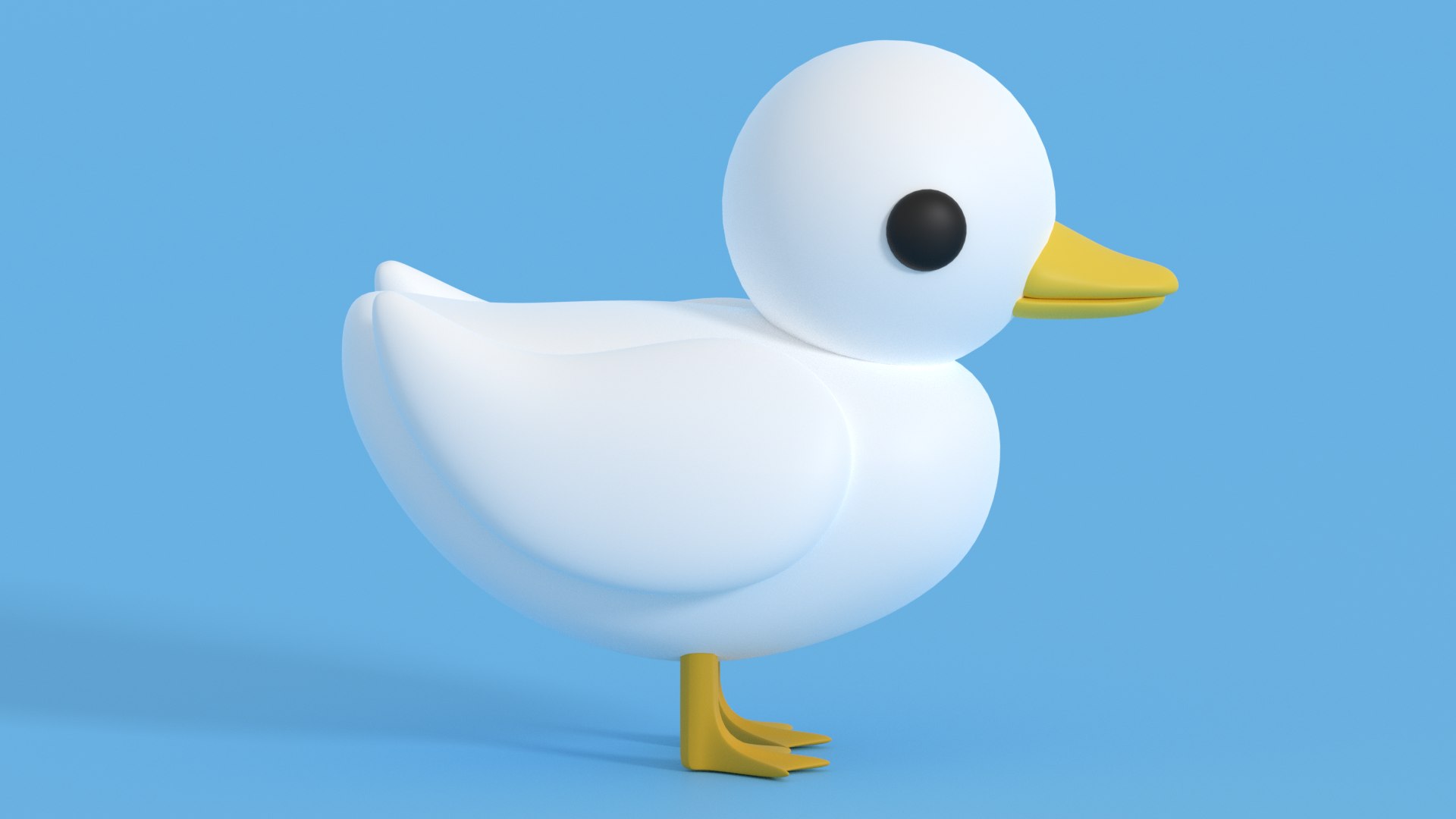 Cartoon Duck 3D Model - TurboSquid 2218806