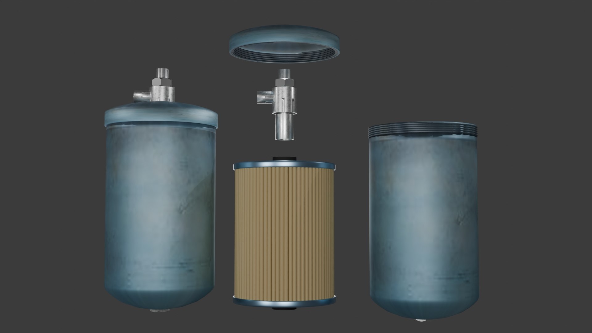 Free Fuel Filters 3D Model - TurboSquid 2385764