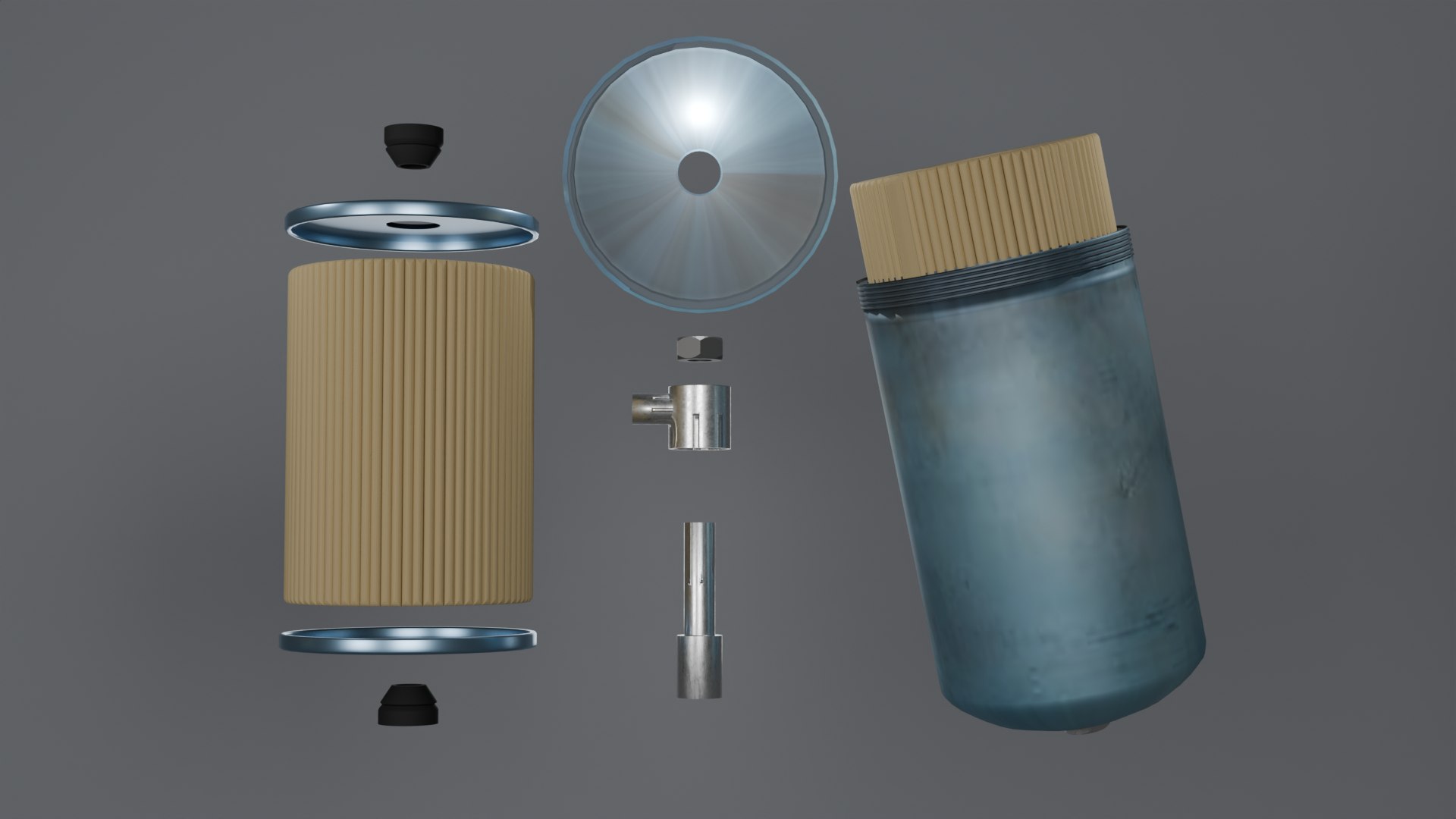 Free Fuel Filters 3D Model - TurboSquid 2385764