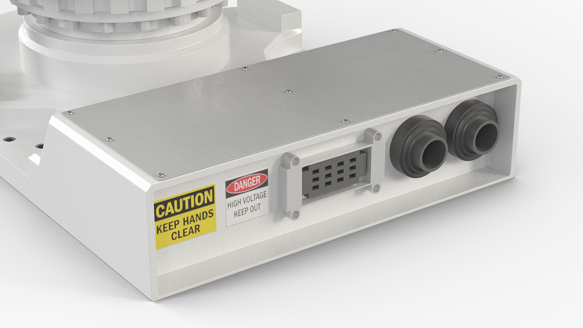 3D ABB 7600 Industrial Robot With Gripper White Rigged Model ...