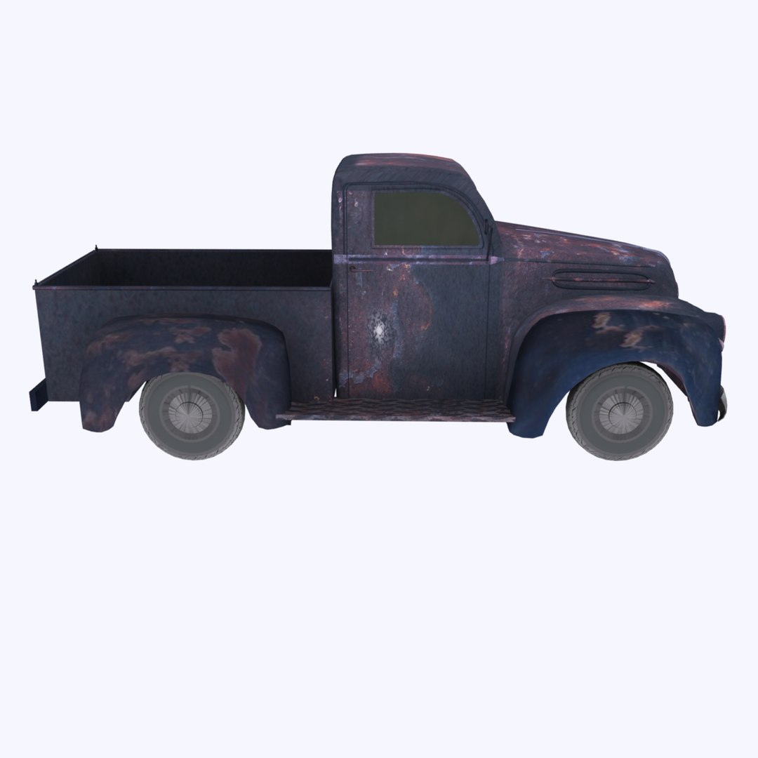 Rusty Car 3d Model