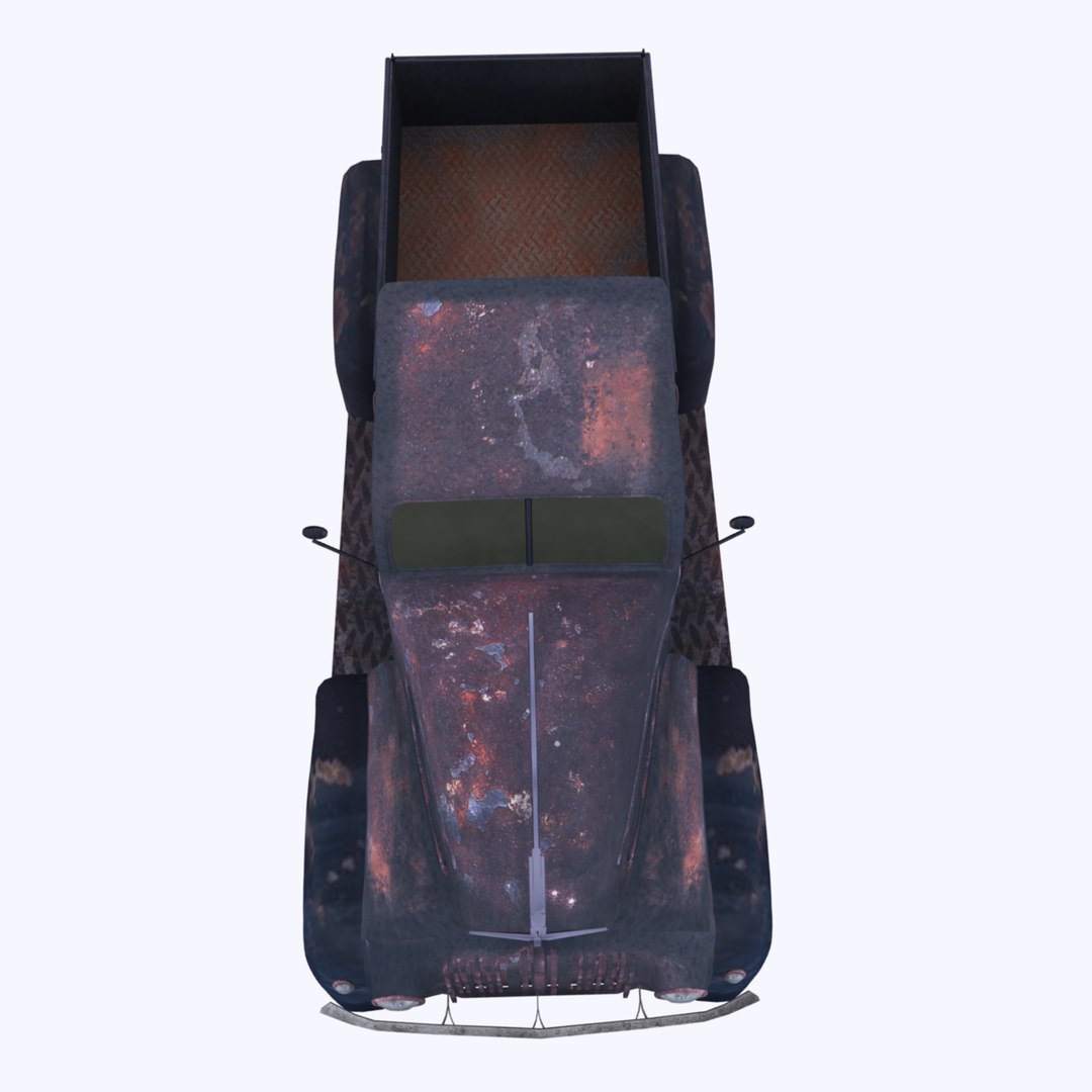 Rusty Car 3d Model