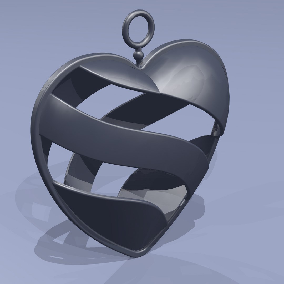 3d model day gold necklace